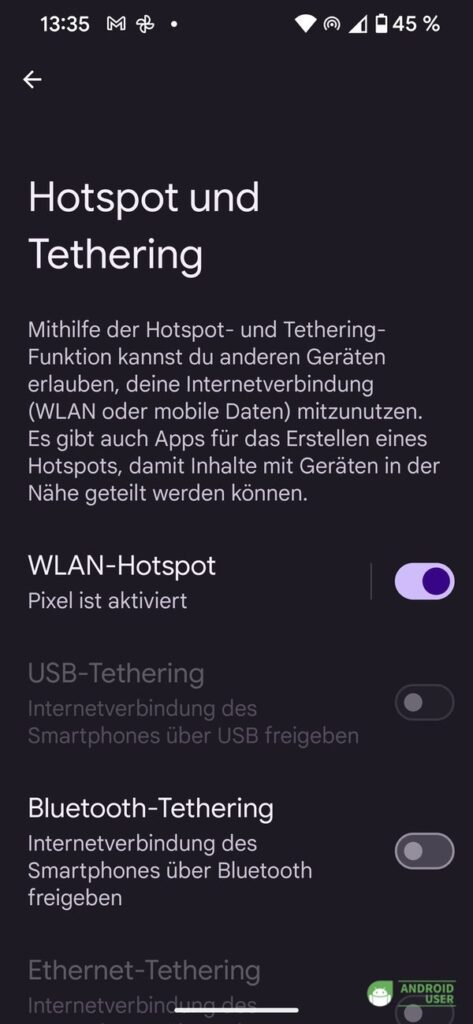 Smartphone Mit Hotspot Funktion